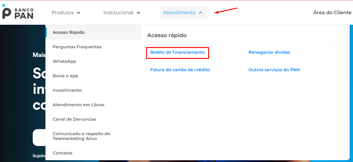 Banco PAN financiamento boleto: Como emitir segunda via?