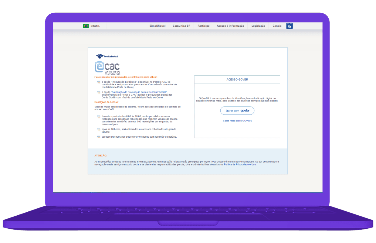 Veja o que é o eCAC Receita Federal