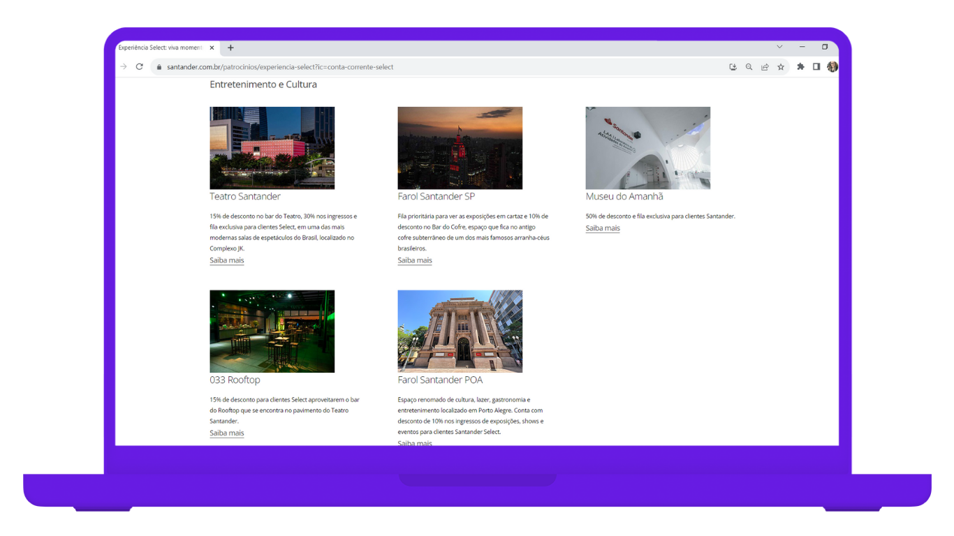 Santander Select vale a pena? Conheça os benefícios da conta!