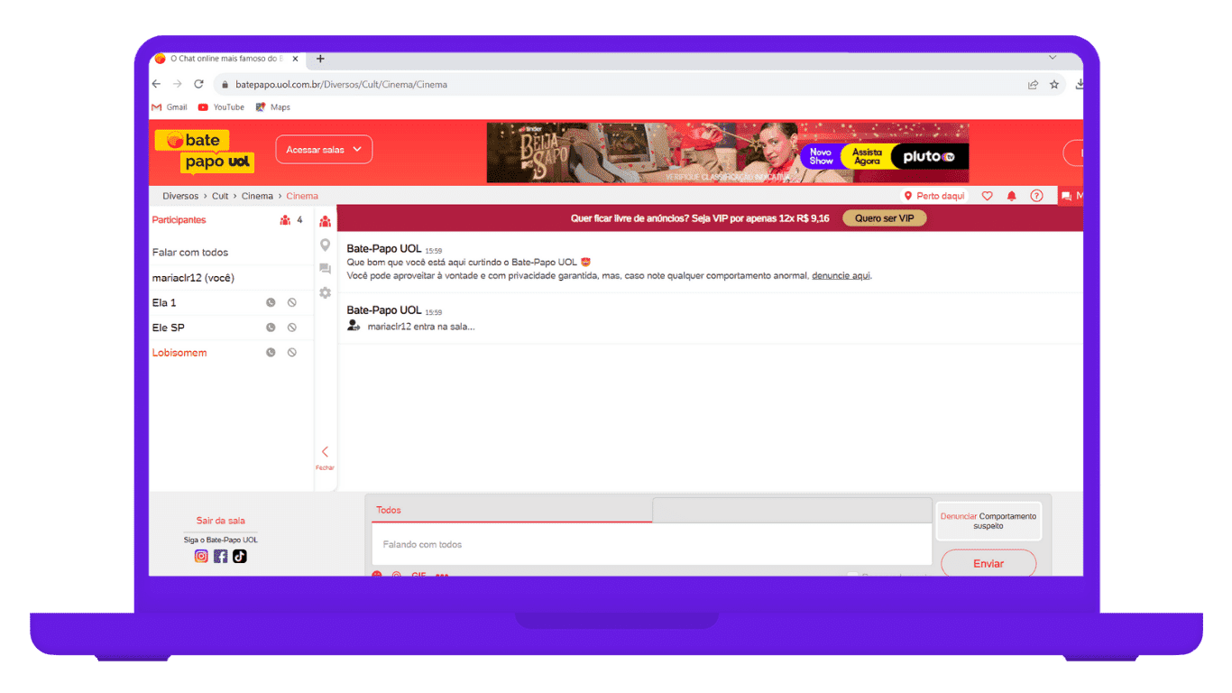 O Bate-Papo UOL ainda existe? Faça seu cadastro!