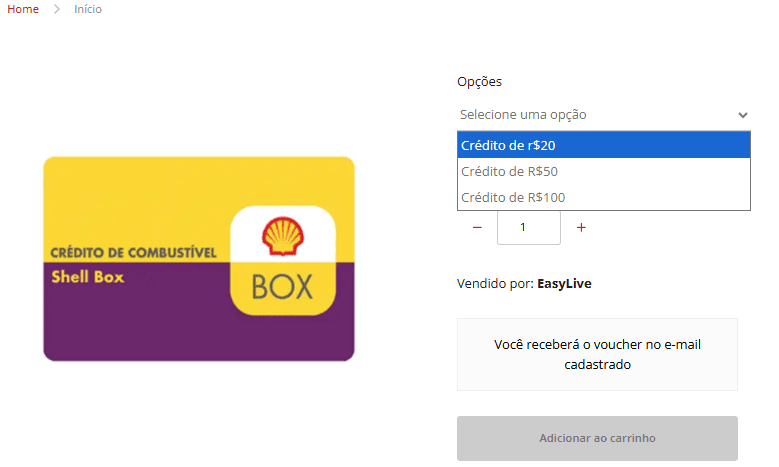 Veja como conseguir voucher Shell Box usando pontos Esfera!