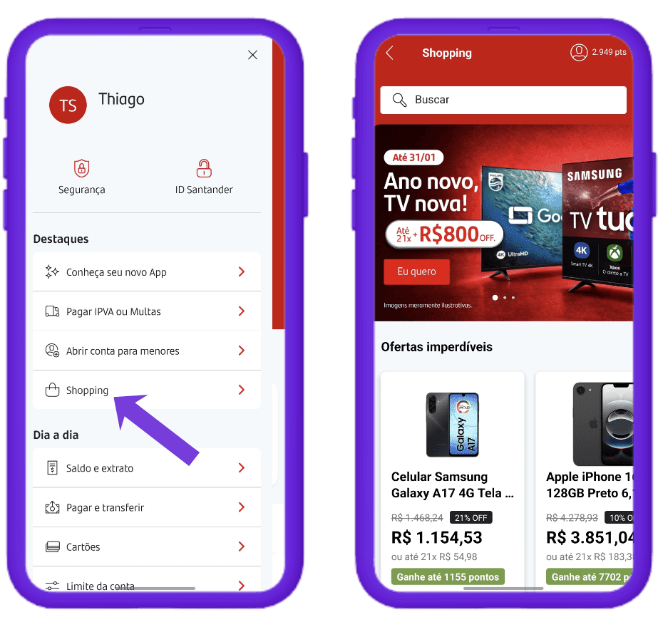 Santander Shopping: como economizar no e-commerce do banco